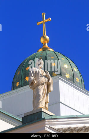 Europe, Finland, Helsinki. Senaatintori, Tuomiokirko, Lutheran ...