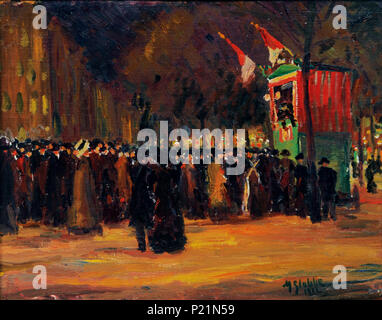 Max Stobbe Kasperletheater am Spielbudenplatz 1912 Stock Photo - Alamy