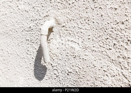 Gas condensing boiler, condensate drain pipe Stock Photo - Alamy