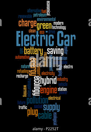 Hybrid car, word cloud concept on white background Stock Photo - Alamy