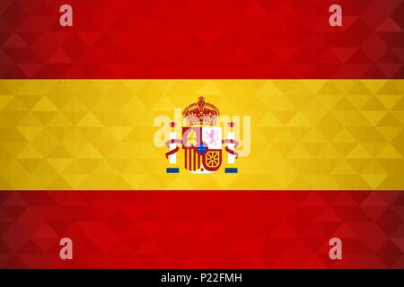 Flag design. Spanish triangle flag hanging. Isolated template for Stock ...