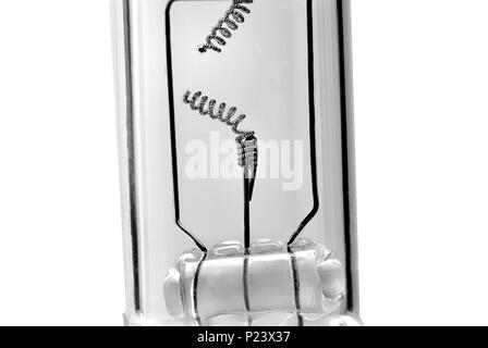 Burnt out light bulb on a white background Stock Photo - Alamy