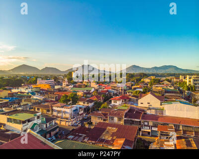 Downtown San Pablo City and Sampaloc Lake Stock Photo - Alamy