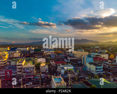 Downtown San Pablo City and Sampaloc Lake Stock Photo - Alamy