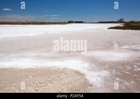 Salt pans on the dry Lleida plains in NE Spain Stock Photo - Alamy