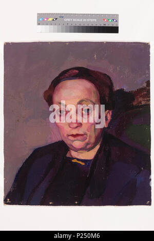 Nikolai Triik. Portrait of O. Martna TKM 0220M Stock Photo - Alamy
