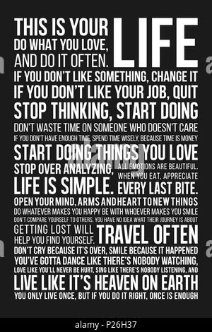 Live a creative life words. Lettering with art symbols. Hand drawn ...