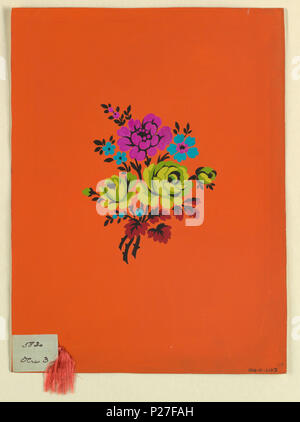 . English: Drawing, Polychrome floral group c, 1915 . 1915 106 Drawing ...