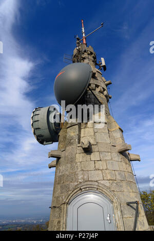 Wien, Vienna: observation tower Habsburgwarte on the mountain ...