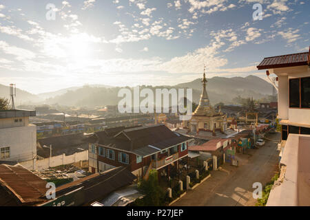 Kalaw: town center, Aung Chan Thar Zedi pagoda, , Shan State, Myanmar ...