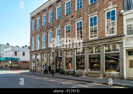 King Street shopping district, Charleston, South Carolina Stock Photo ...