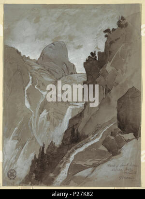 Drawing, Vernal Falls, Yosemite, 1904 Stock Photo - Alamy