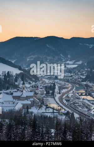 Lilienfeld, Stift Lilienfeld monastery abbey, Mostviertel region, Lower ...