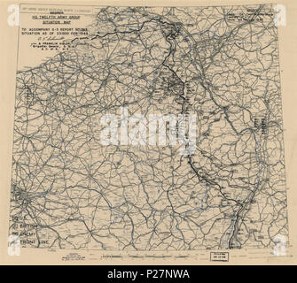(February 6, 1945), HQ Twelfth Army Group situation map. LOC 2004630340 ...