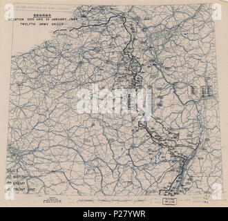 (January 9, 1945), HQ Twelfth Army Group situation map. LOC 2004630312 ...
