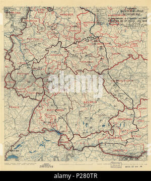 [June 25, 1945], HQ Twelfth Army Group situation map. 1945 by Allied ...