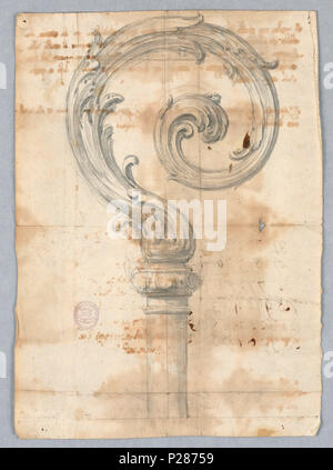 Drawing, Design for a Crosier Stock Photo - Alamy