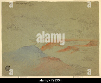 Drawing, Hot Springs, Yellowstone, 1892 Stock Photo - Alamy
