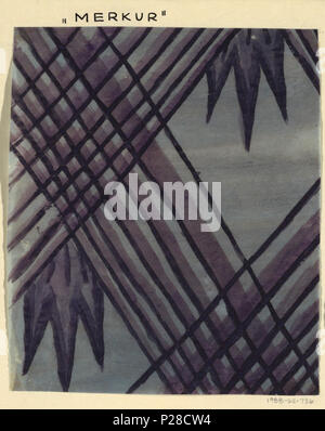 110 Drawing, Textile Design- Merkur (Mercury), 1911–13 (CH 18631263 ...
