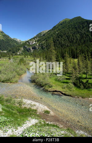 Piana del Gaver (Bs),Valley Caffaro,Lombardy,Italy,the river Caffaro ...