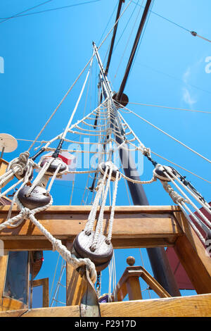 some strings of an old ship Stock Photo - Alamy
