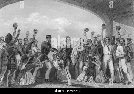 Indian Mutiny, 1857. The Relief of Lucknow 1857 by Thomas Jones Barker ...