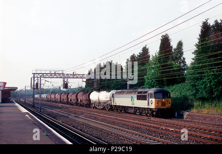 A class 56 diesel locomotive number 56076 ‘British Steel Trostre’ heads ...