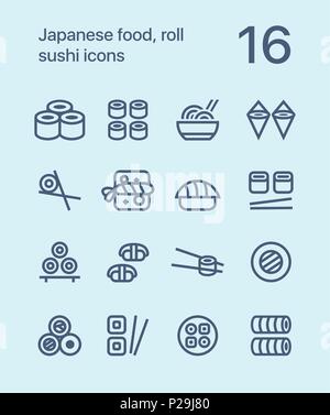 Japanese food sushi Stock Vector Image & Art - Alamy