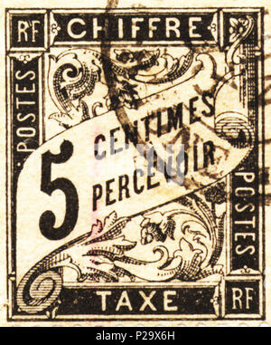 Postage Stamp, France, 5c Stock Photo - Alamy