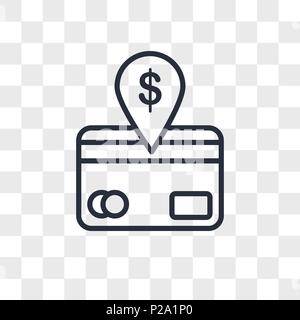 Direct debit concept icon. Money withdrawal idea thin line illustration ...