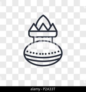 kalash vector icon isolated on transparent background, kalash logo ...