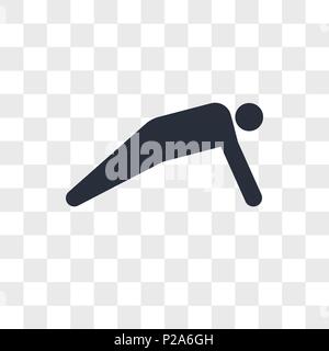Black push ups icon isolated on white Stock Photo - Alamy