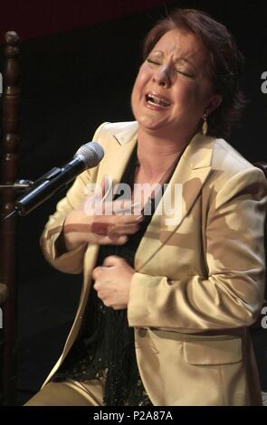 Flamenco singer Carmen Linares, during her speech after being named ...