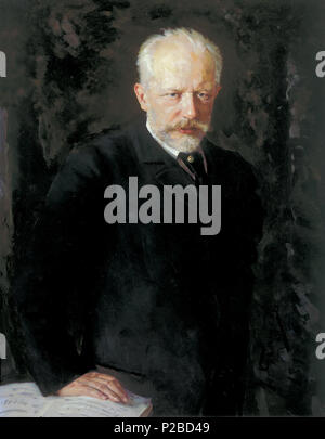 Pyotr Ilyich Tchaikovsky - portrait of the Russian composer towards the ...