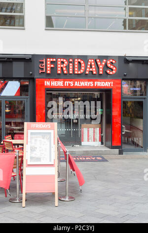 TGI Friday's restaurant Leicester Square London balloons entrance ...