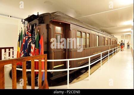 Railroad car in which was signed the armistice, Nov. 11, 1918. Railroad ...