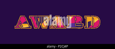 The word AWARD concept written in colorful abstract typography Stock ...