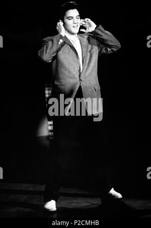 Elvis Presley on "The Ed Sullivan Show," September 9, 1956. CBS File ...
