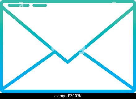 degraded line e-mail message letter text style Stock Vector Image & Art ...