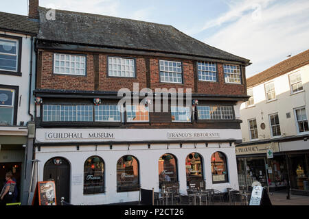 The Guildhall museum in an old 1407 building Carlisle Cumbria England ...