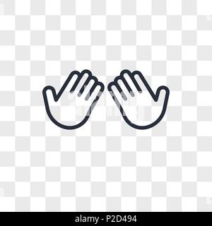 dua vector icon isolated on transparent background, dua logo concept ...