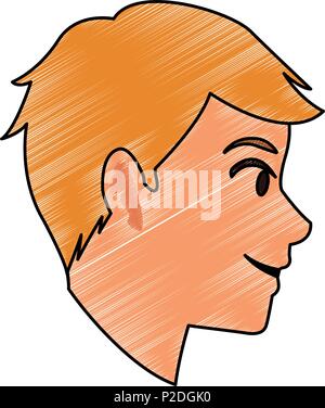 Young man face scribble Stock Vector Image & Art - Alamy