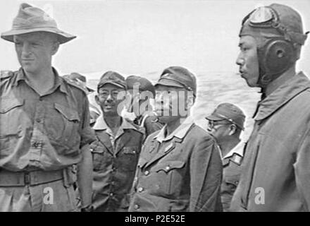 . English: Labuan, Borneo. 1945-09-10. Lieutenant General Baba Masao ...