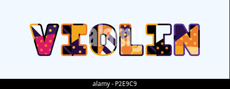 The word VIOLA concept written in colorful abstract typography Stock ...