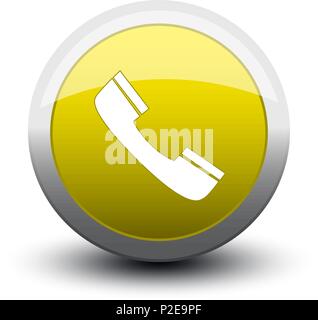 icon telephone call 2d on white background Stock Vector Image & Art - Alamy