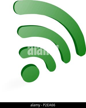 Label Wi-Fi blue color on a white 3d Stock Vector Image & Art - Alamy