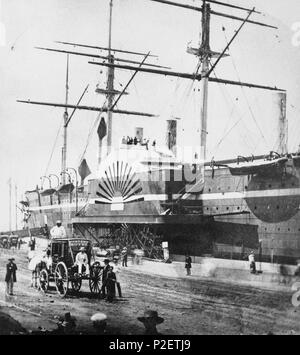 SS Great Eastern, an iron sailing steamship, 1857 Stock Photo - Alamy