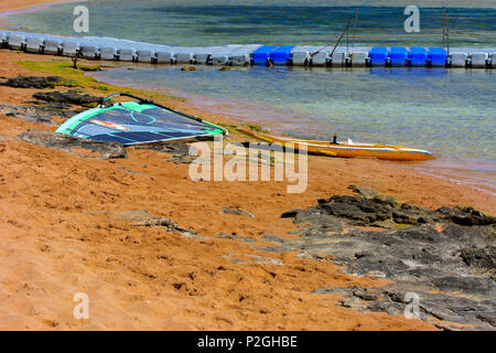 Windsurfing, sailing on the sea in sunny day in summer Stock Photo - Alamy
