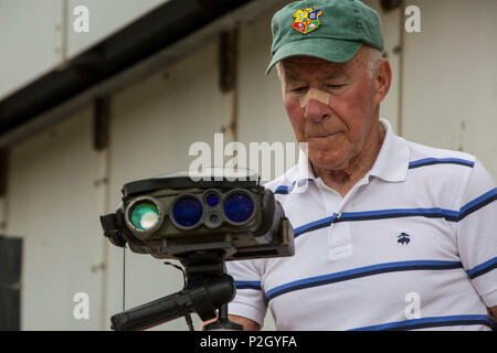 Retired Marine Major General James L. Day listens to U.S. President ...