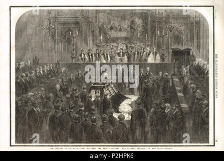 Funeral of Prince Albert The Prince Consort in 1861 Stock Photo - Alamy